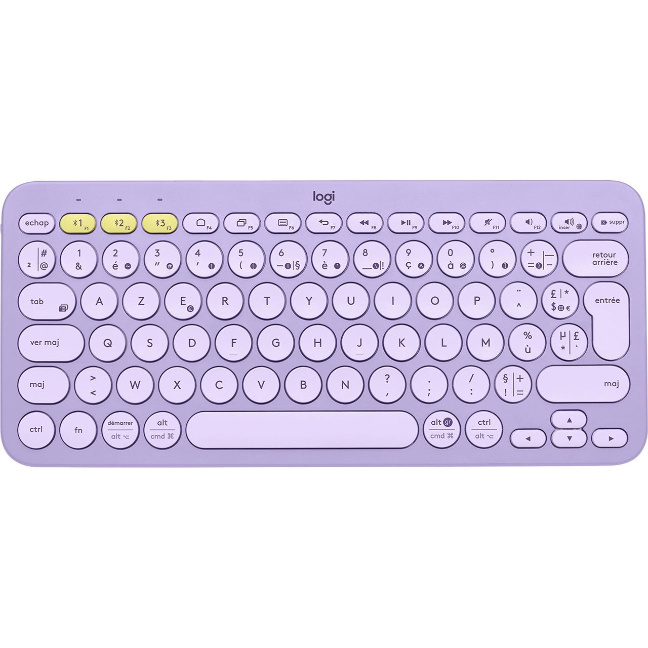 LOGITECH K380 MULTI-DEVICE BT KEYBOARD LAVENDER LEMONADE FRA CENTRAL ...