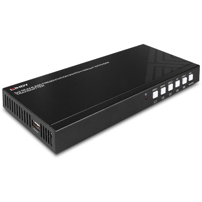 Lindy Extender Transmitter mit HDMI,DP,Typ-C Inputs HDBaseT - Repeater ...