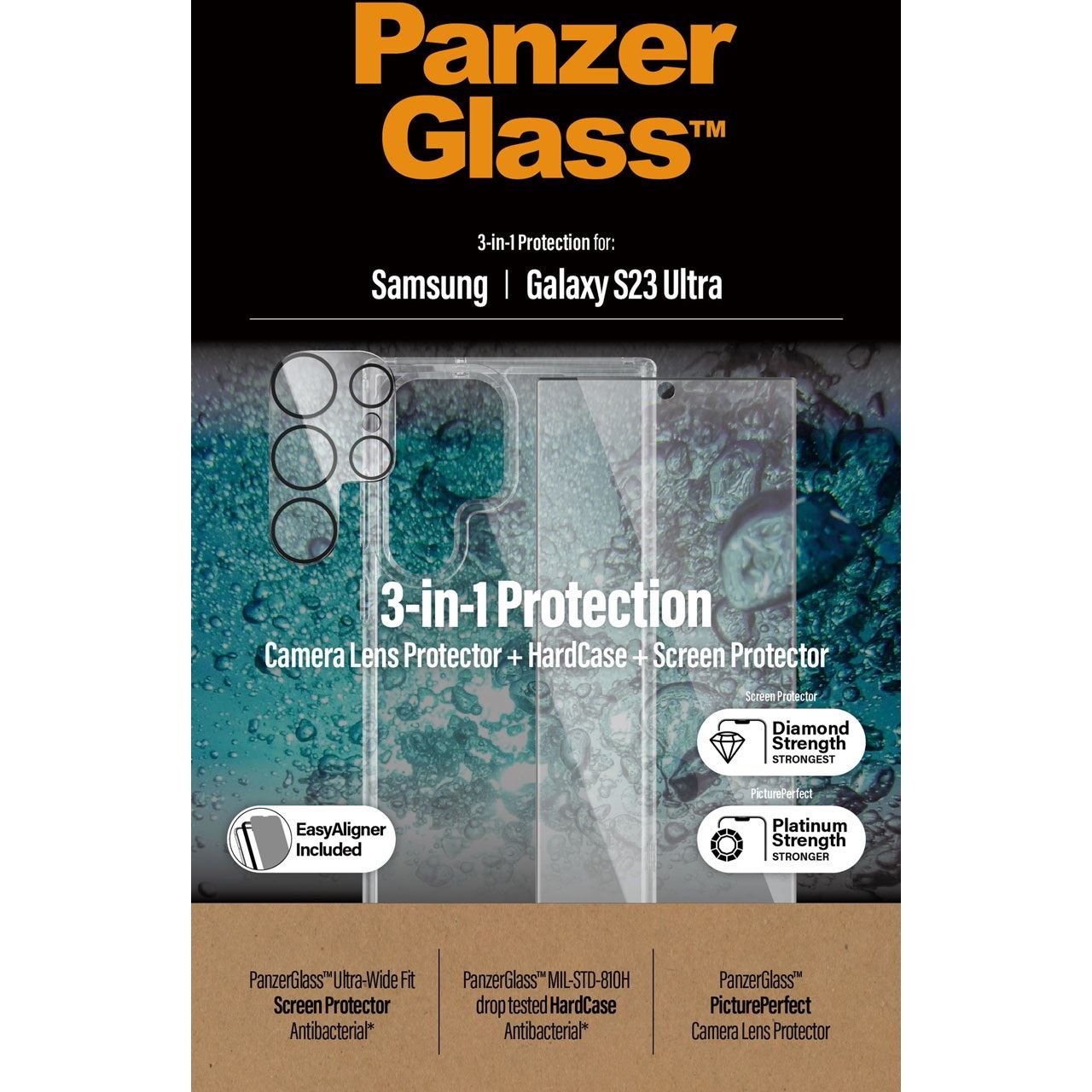 PanzerGlass Galaxy S23 Ultra Kit Cover/Glas/Kameralinse - | Mindfactory.de