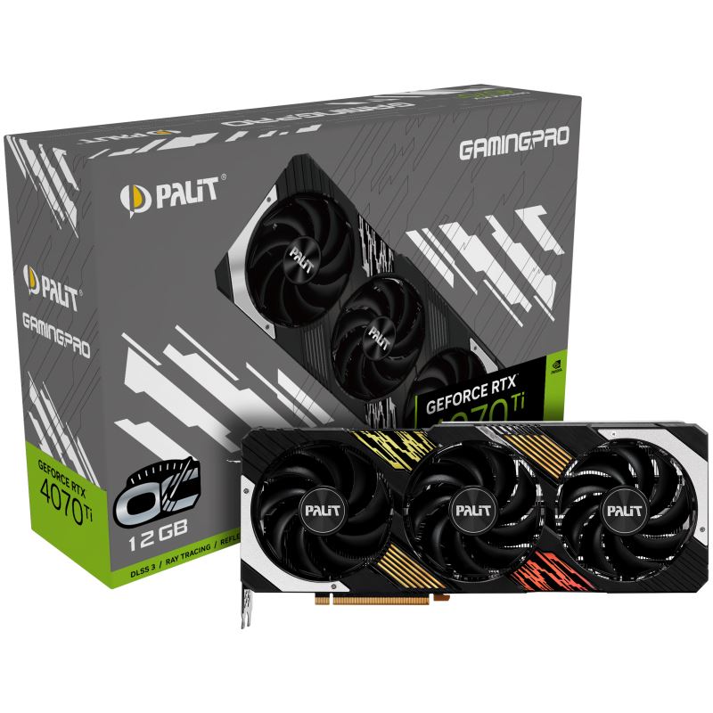 12GB Palit GeForce RTX 4070 Ti GamingPro OC Aktiv PCIe 4.0 x16 (Retail ...