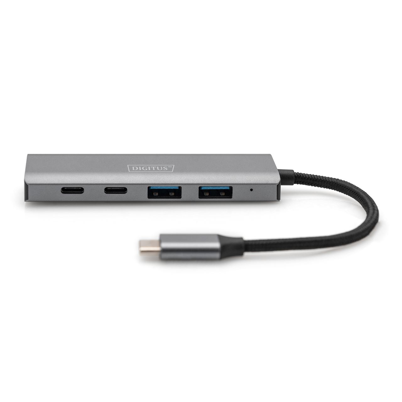 Digitus USB-C-Hub 4-Port 2.1->2xA3.12xC2.1 int.Kabel silber - USB Hubs ...