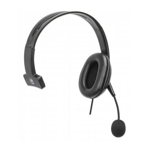 Manhattan Mono USB-Headset links / rechts tragbar 2m Kabel - Headsets ...