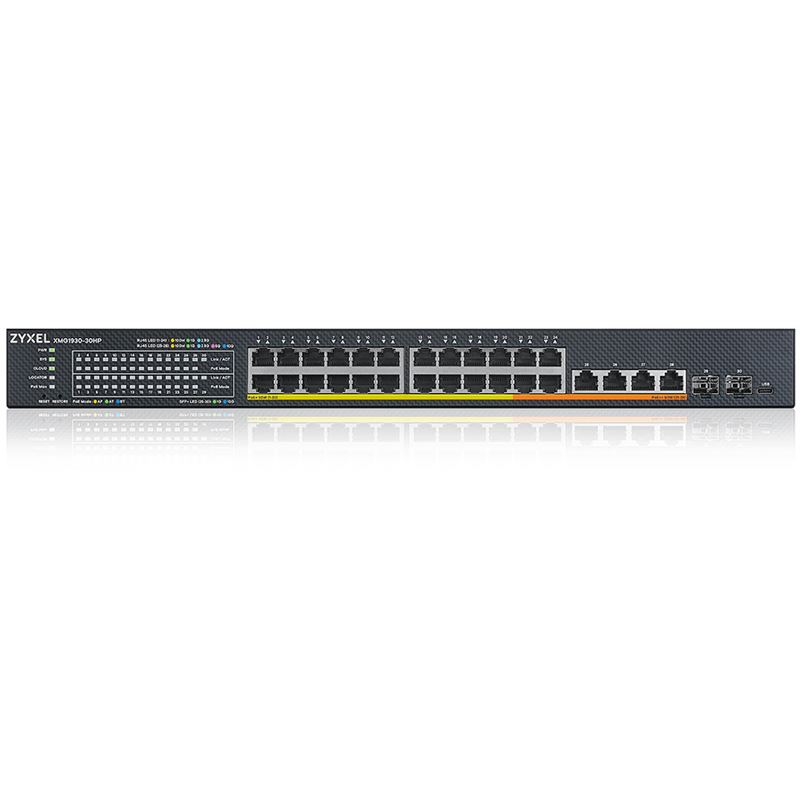 Zyxel Switch 30x XMG1930-30HP MultiGig PoE++ Smart Managed - Switch 10 ...