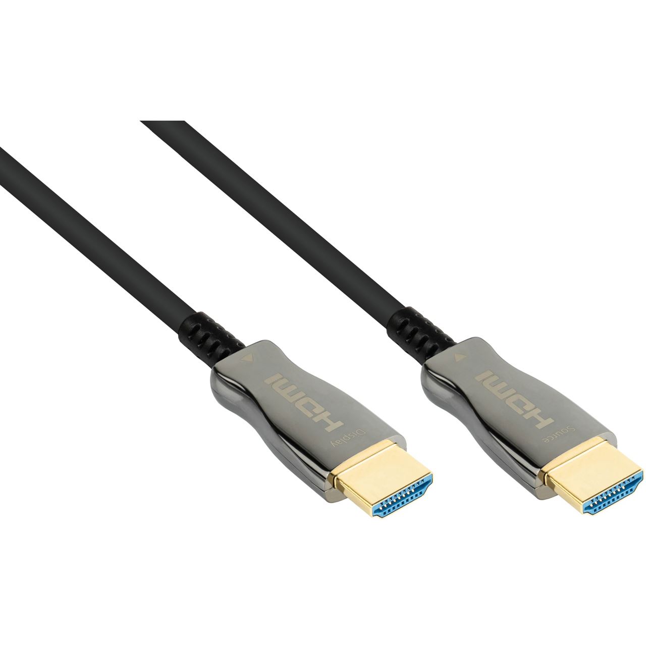 70.00m PYTHON HDMI AOC Kabel Hybrid Stecker auf Stecker Schwarz 4 ...