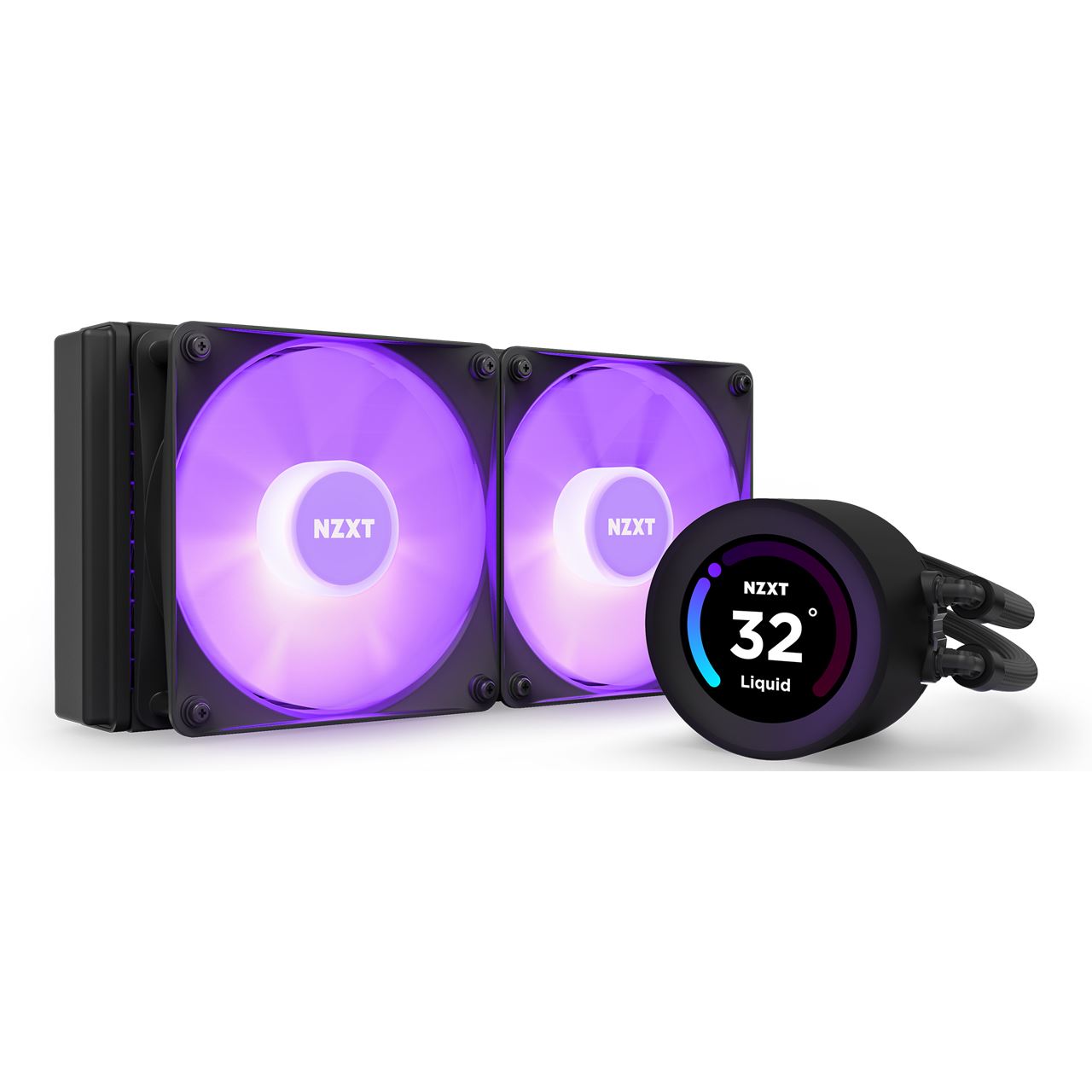 NZXT Kraken Elite RGB 240 incl.2,36" Display Black All-in-One - All-in ...