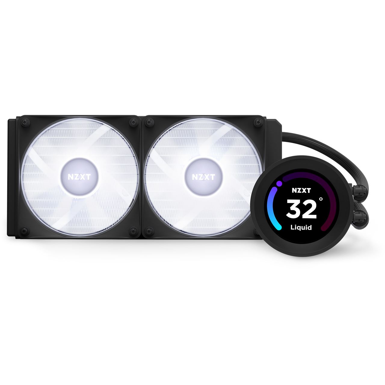 NZXT Kraken Elite RGB 240 incl.2,36" Display Black All-in-One - All-in ...