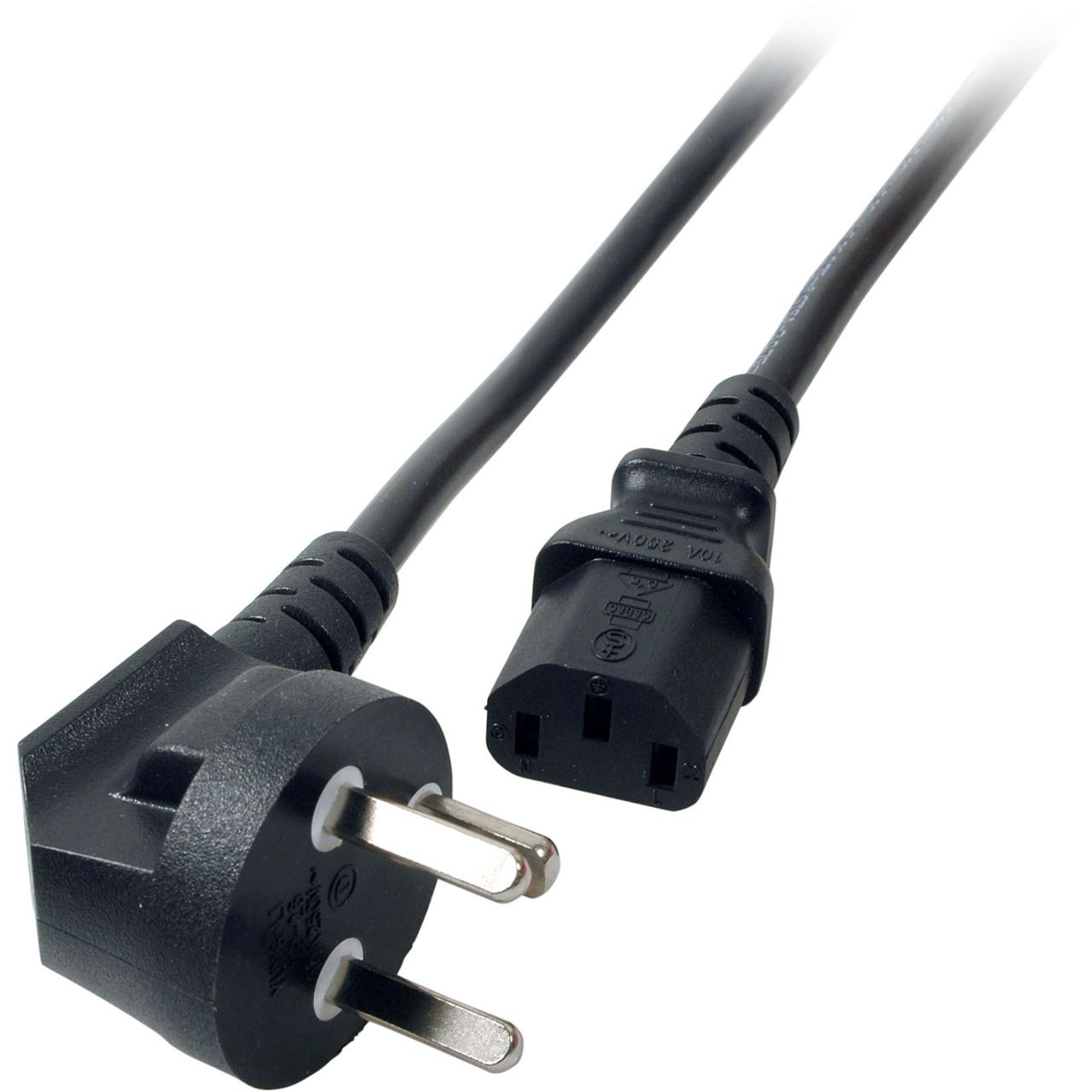 1.80m EFB Elektronik Strom Netzkabel Dänemark C13 Stecker auf ...