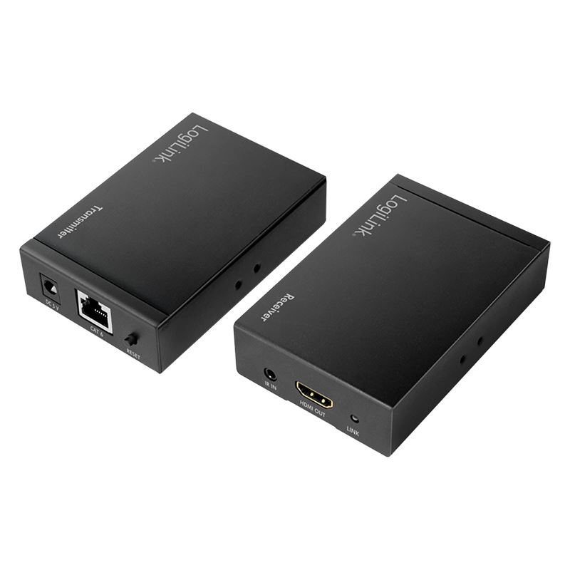 LogiLink HDMI-Extender-Set über LAN, 50m, 4K/30Hz, HDCP, IR - KVM ...