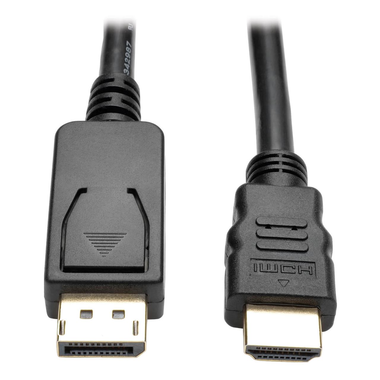EATON TRIPPLITE DisplayPort 1.2 to HDMI Adapter Cable DP with Latches ...
