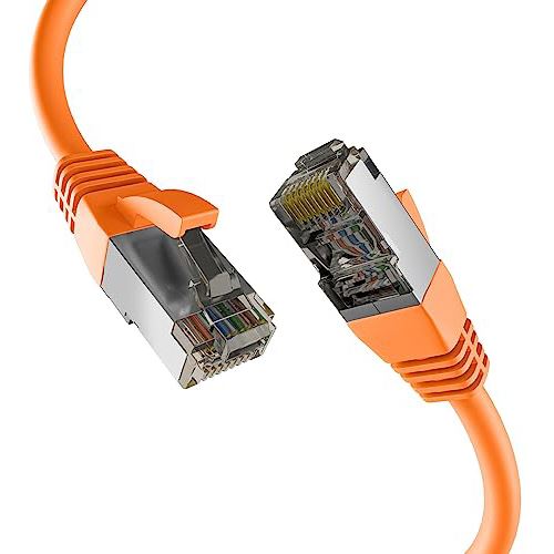 0.25m EFB Elektronik Cat. 8.1 Patchkabel S/FTP RJ45 Stecker auf RJ45 Stecker Orange
