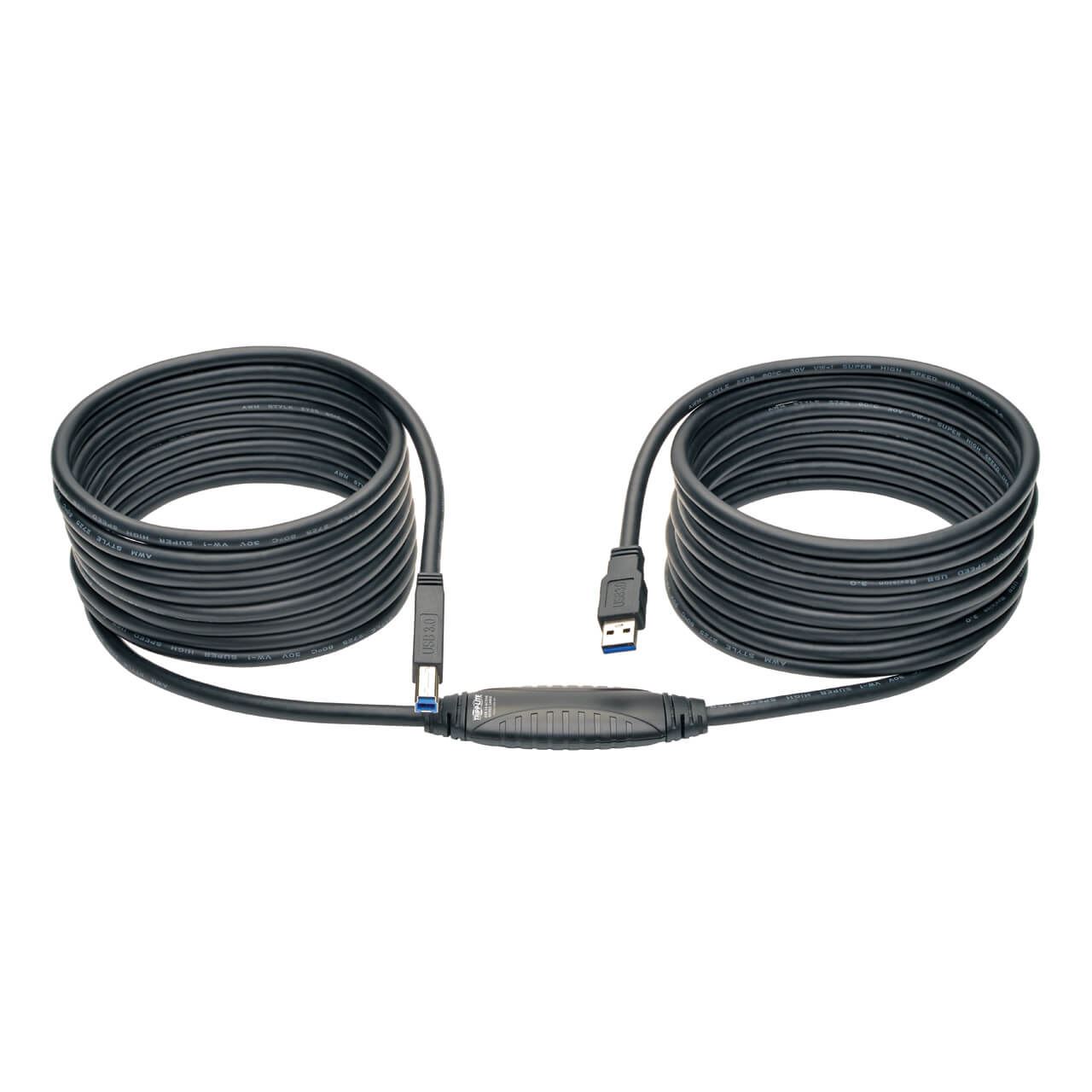 7.62m EATON USB Anschlusskabel USB A Stecker auf USB B Stecker Schwarz ...