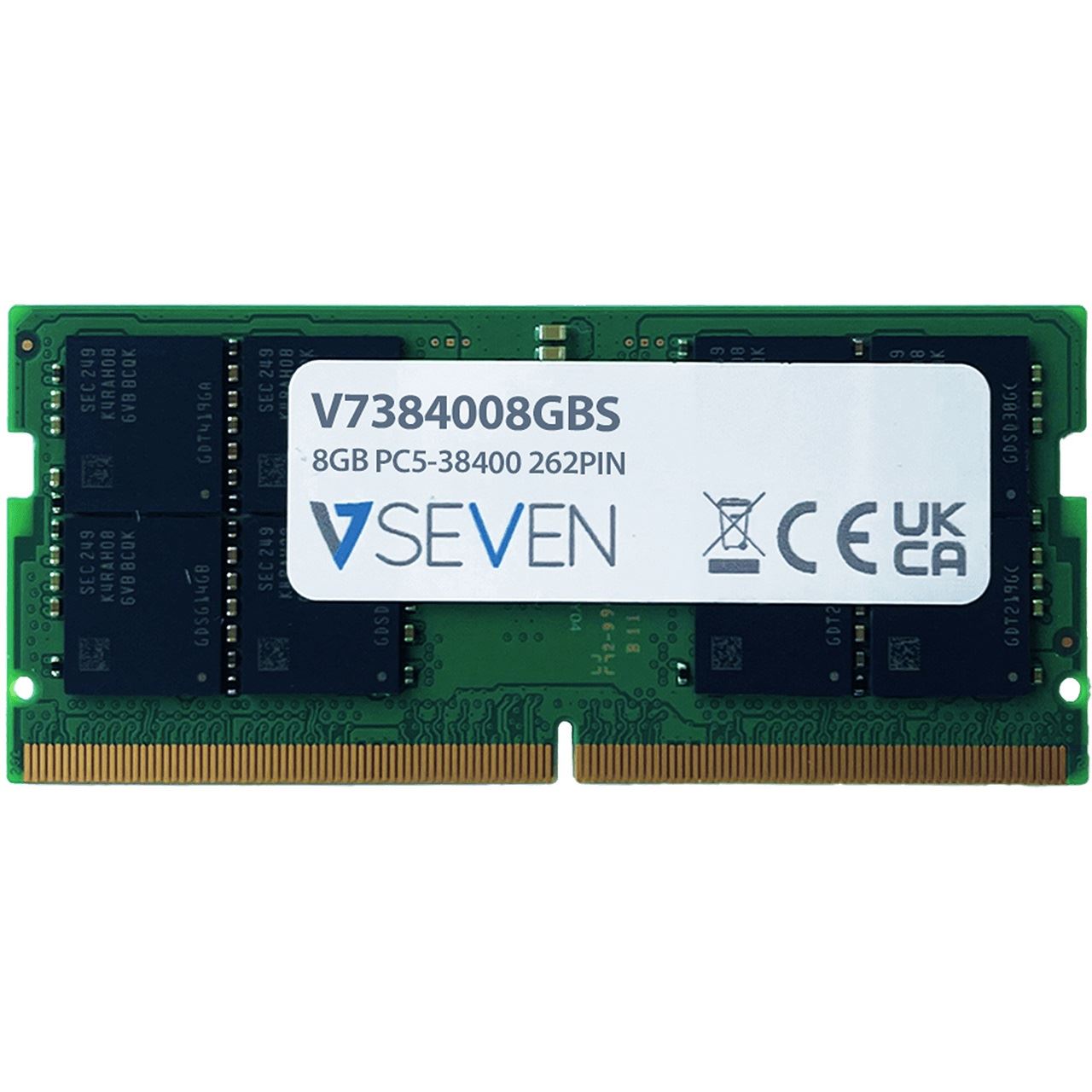 8GB V7 V7384008GBS DDR5-4800 SO-DIMM CL40 Single - SO DDR5 Module ...