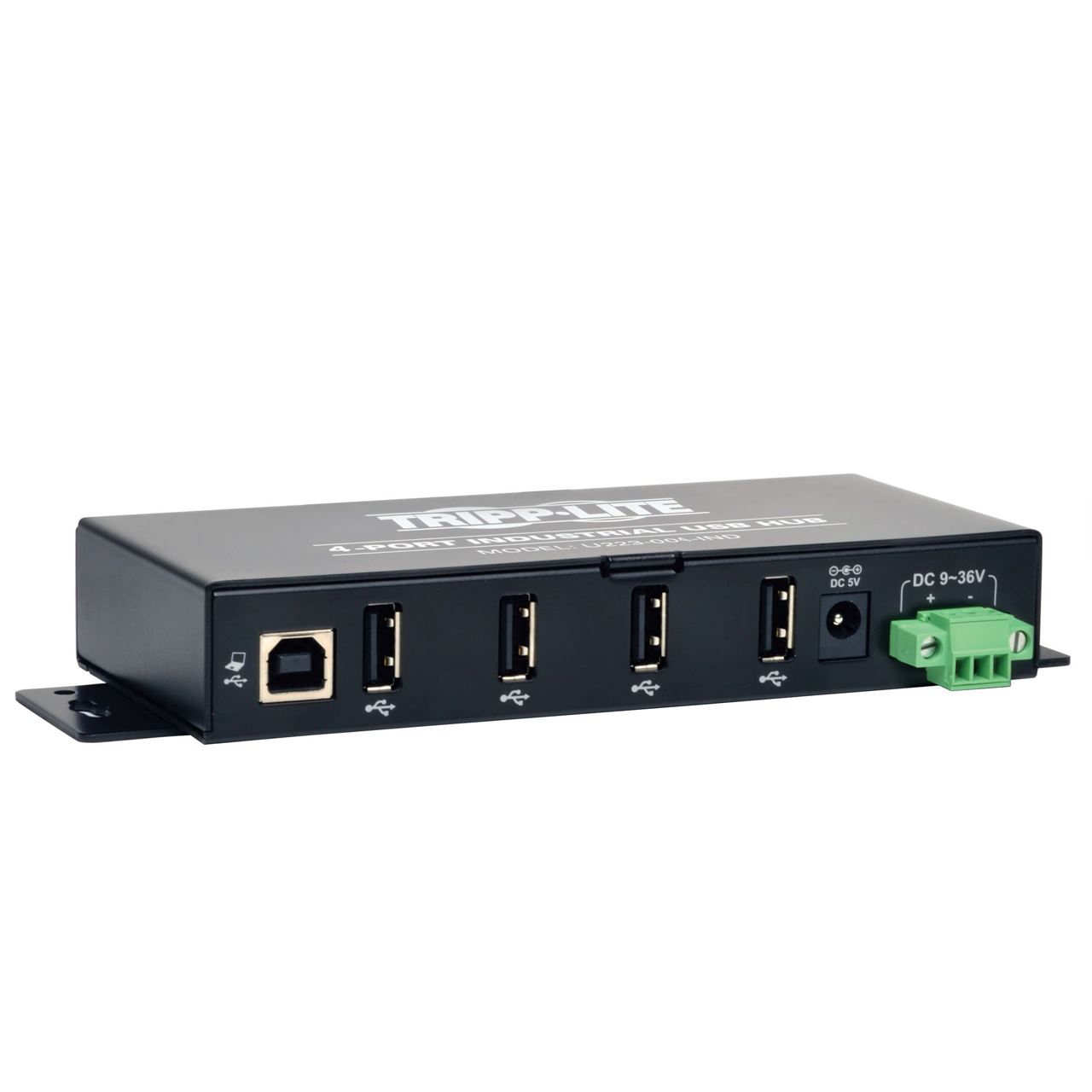 EATON Tripp Lite 4-Port Rugged Industrial USB 2.0 Hi-Speed Hub w 15KV ...