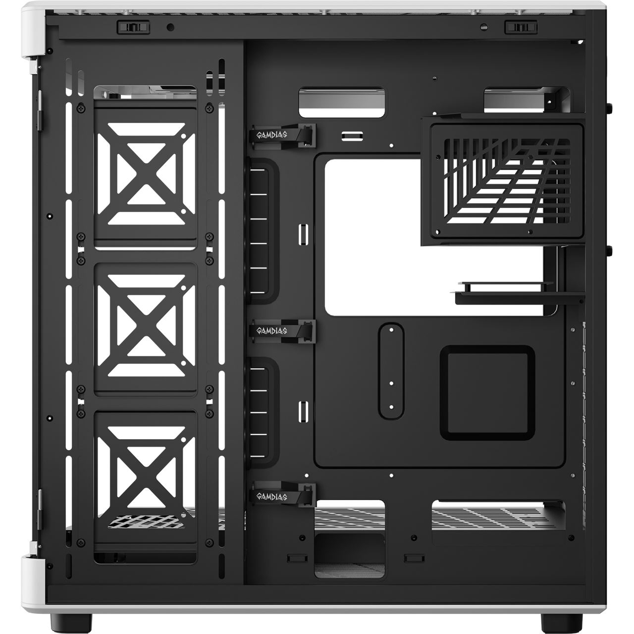 Gamdias Neso P1 BW Big Tower ohne Netzteil schwarz/weiss - Big Tower ...