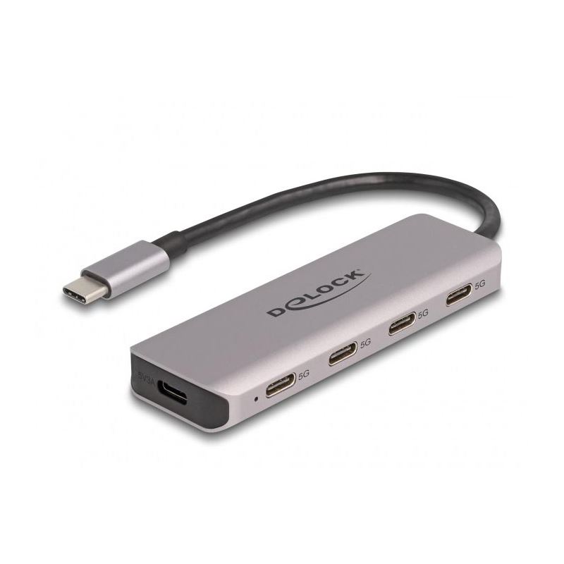 Delock USB 5 Gbps 4 Port USB Type-C Hub mit USB Type-C Anschluss - USB ...