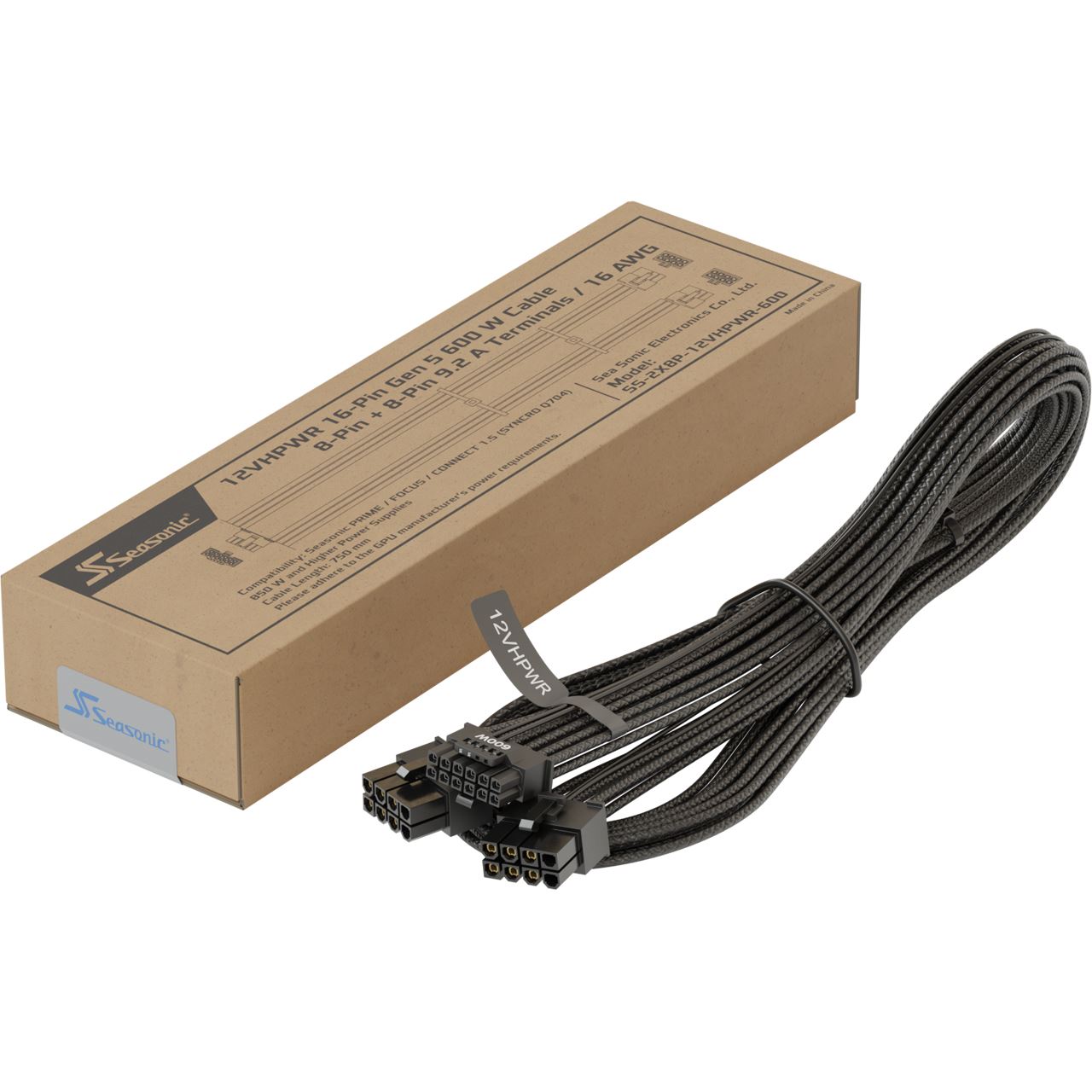 Sea Sonic PSU 12VHPWR 90° to 2x 8-Pin black - Zubehör für Netzteile ...