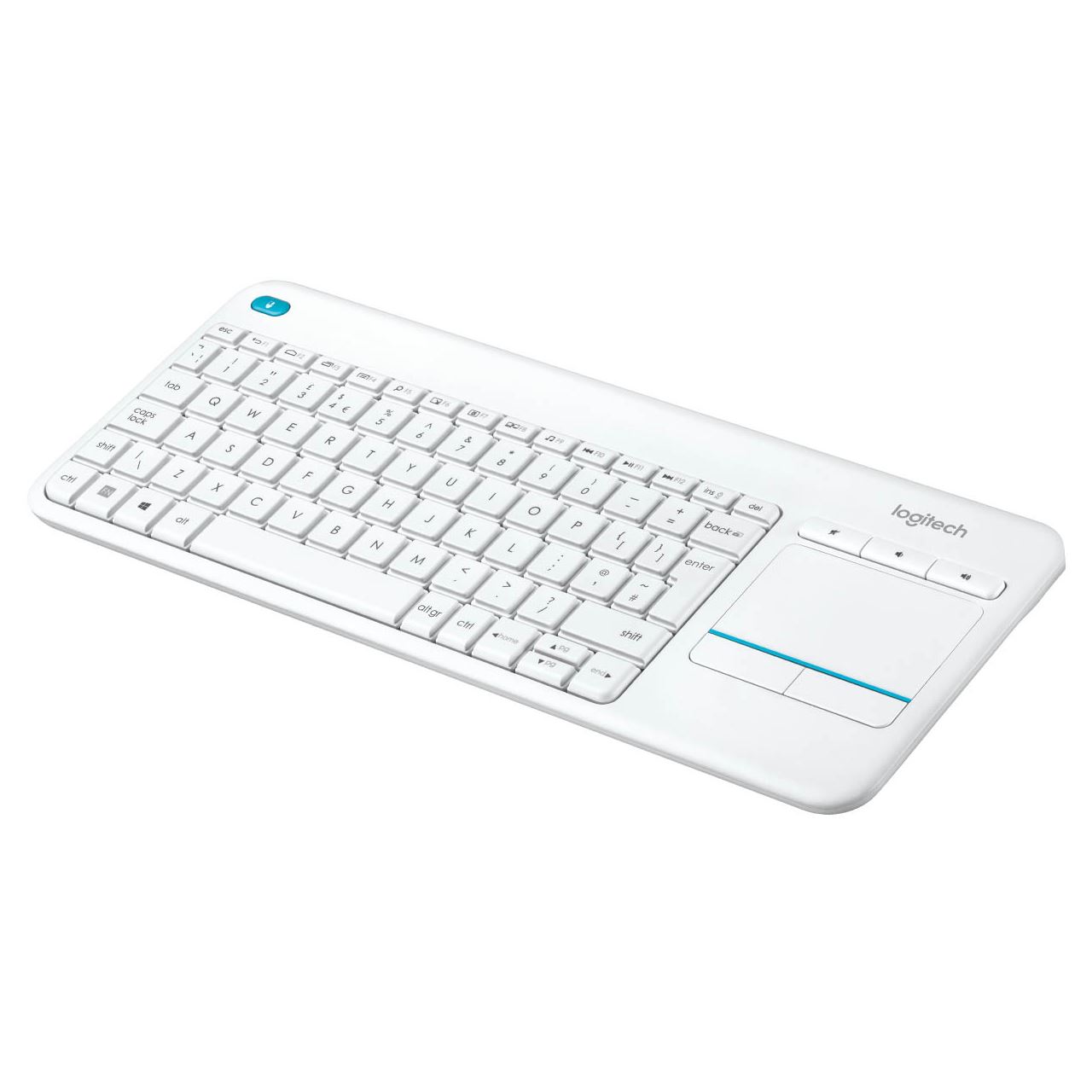 Logitech K400 Plus Wireless Touch Keyboard - - CZE-SKY - INTNL weiß ...