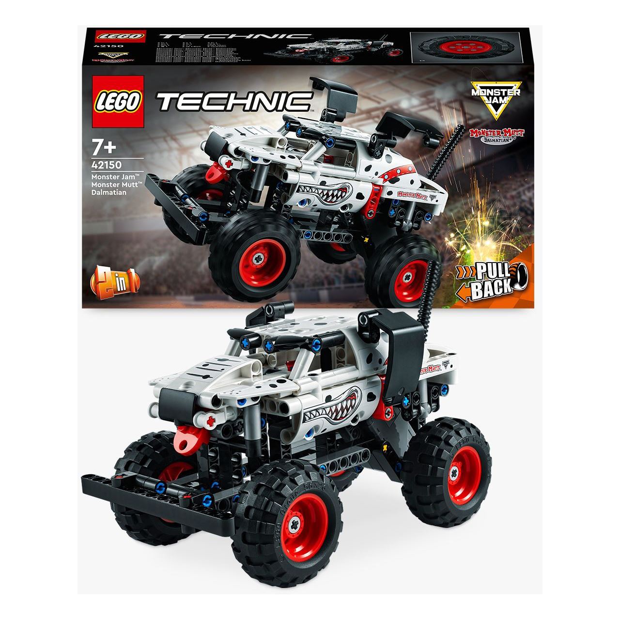 LEGO Technic 42150 Monster Jam Monster Mutt Dalmatian, Monster Truck ...