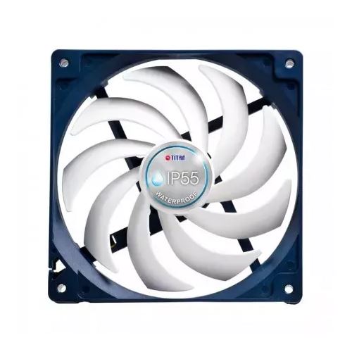 Titan TFD-14025H12B/KW(RB) 140x140x25mm 1800 U/min 28.8 dB(A) blau/weiß ...