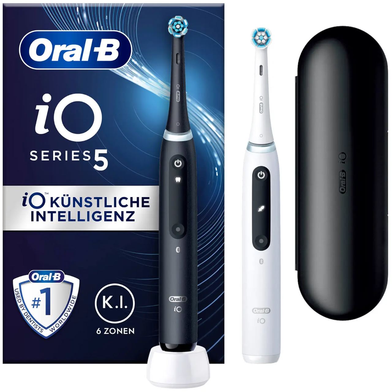 Braun Oral-B iO Series 5 Black/ White mit 2. Handstück - | Mindfactory.de