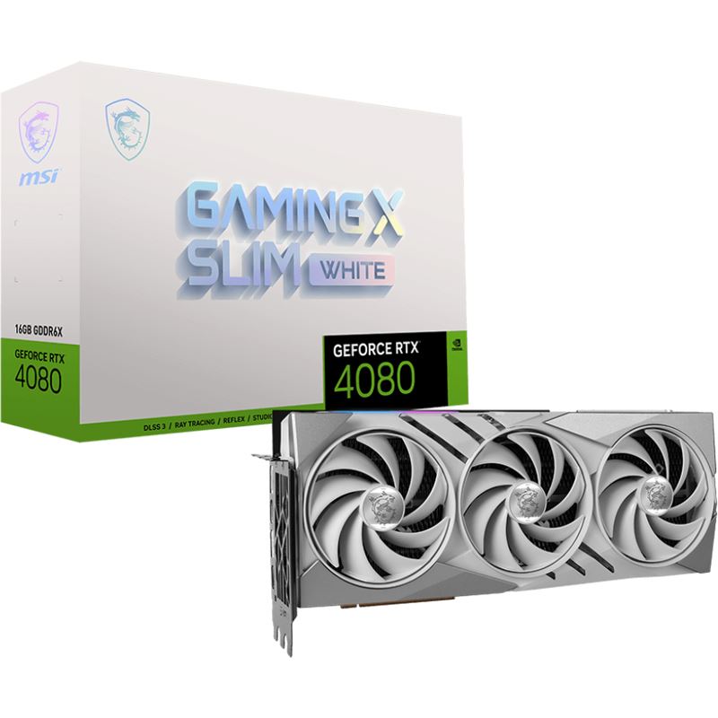 16GB MSI GeForce RTX 4080 Gaming X Slim White Aktiv PCIe 4.0 x16 ...