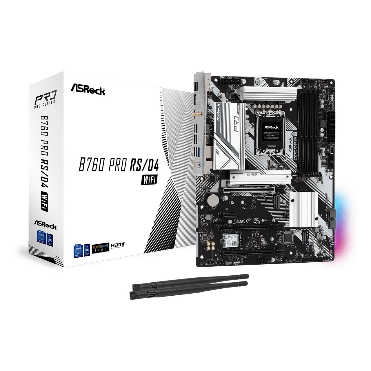 ASRock Pro RS/D4 WiFi Intel B760 So.1700 DDR4 ATX Retail - INTEL Sockel ...