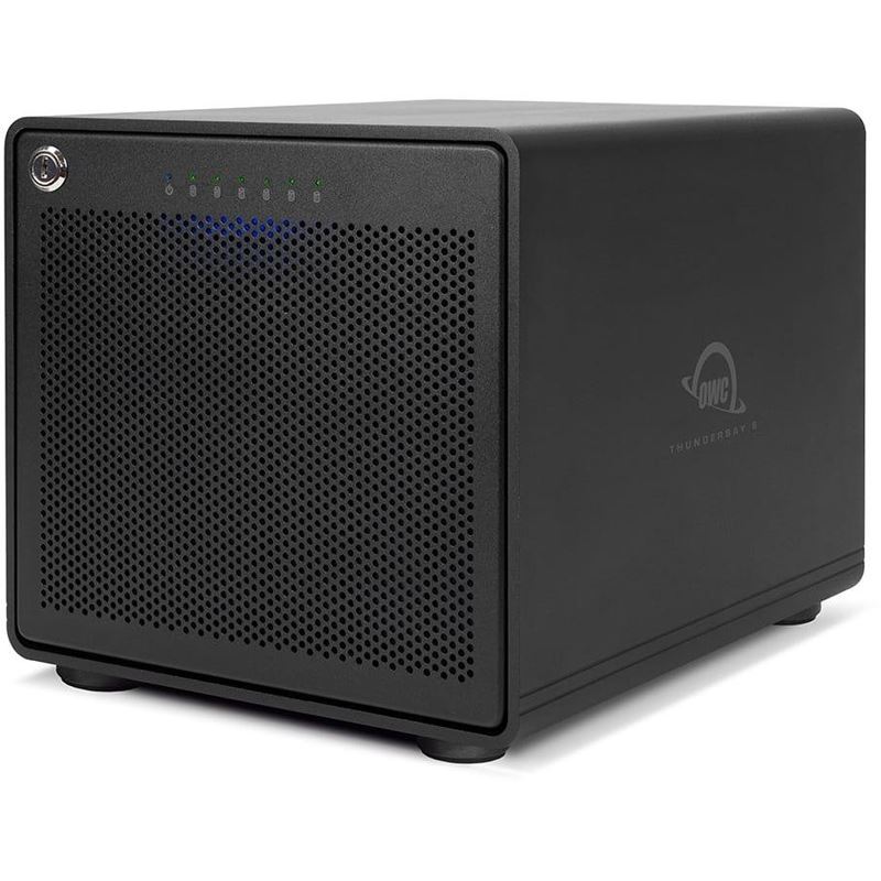 ThunderBay 8 RAID Ready 8-Bay External Storage Enclosure with 2x TB3 Ports Featuring SoftRAID XT.