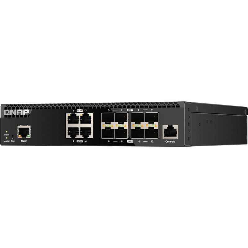 QNAP SWITCH 8 PORT 10GBE SFP 4 PORTS 10GBE RJ45 - Switch 10 / 100 ...