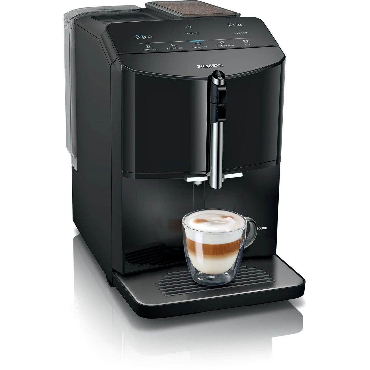 Siemens Kaffeevollautomat Caf/Cap EQ300 sw Stand Milchschaum Cafe/Capp ...