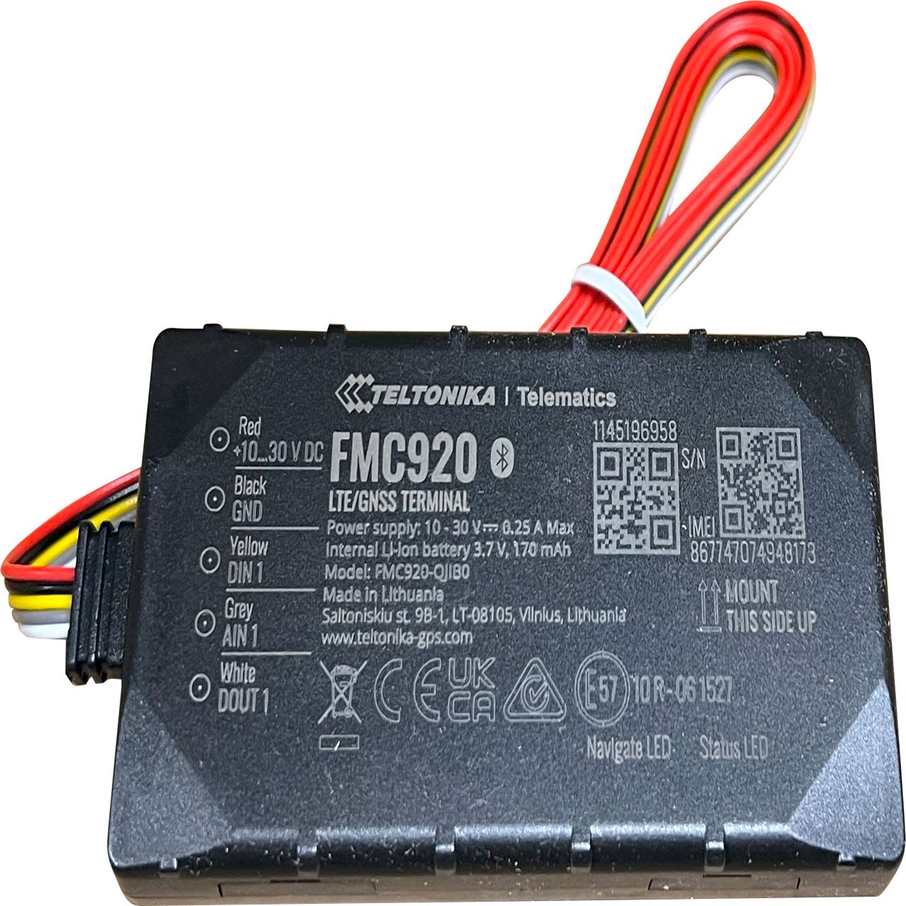 TELTONIKA TELEMATICS FMC920 4G LTE Cat 1 Tracker für einfaches Tracking - GPS Empfänger