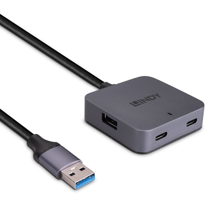 LINDY 5m USB 3.0 Hub 4 Ports - USB Hubs | Mindfactory.de