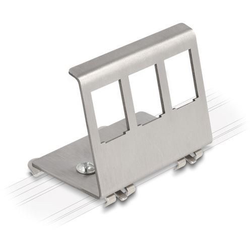 Delock Keystone Metall Halterung 3 Port für Hutschiene - Zubehör für ...