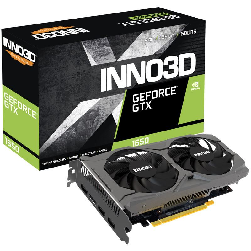 4GB INNO3D GeForce GTX 1650 Twin X2 OC V3 retail - | Mindfactory.de