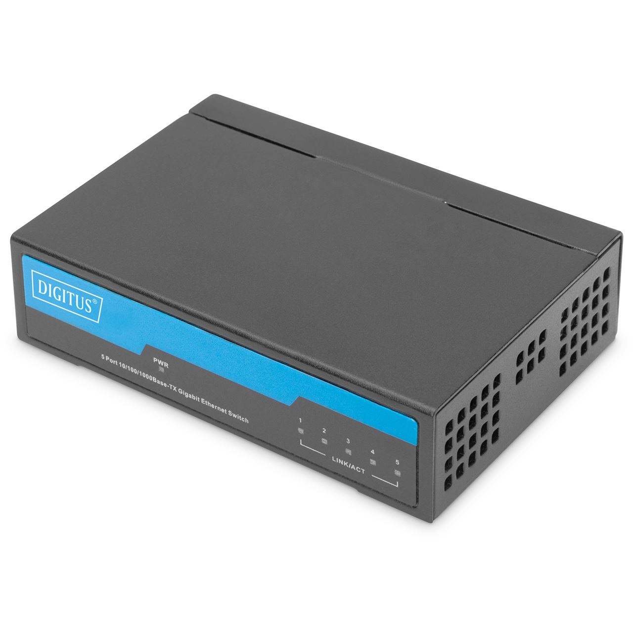 Digitus Switch 5-Port Gigabit Unmanaged Metallgehäuse schw - Switch 10 ...