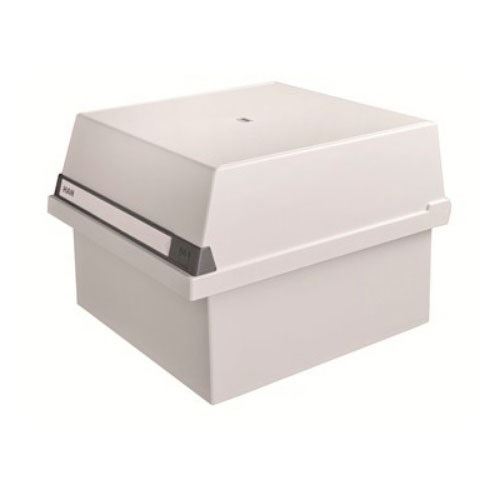 HAN Karteikasten DIN A4 für 1.300 Karteikarten grau mit Deckel ...