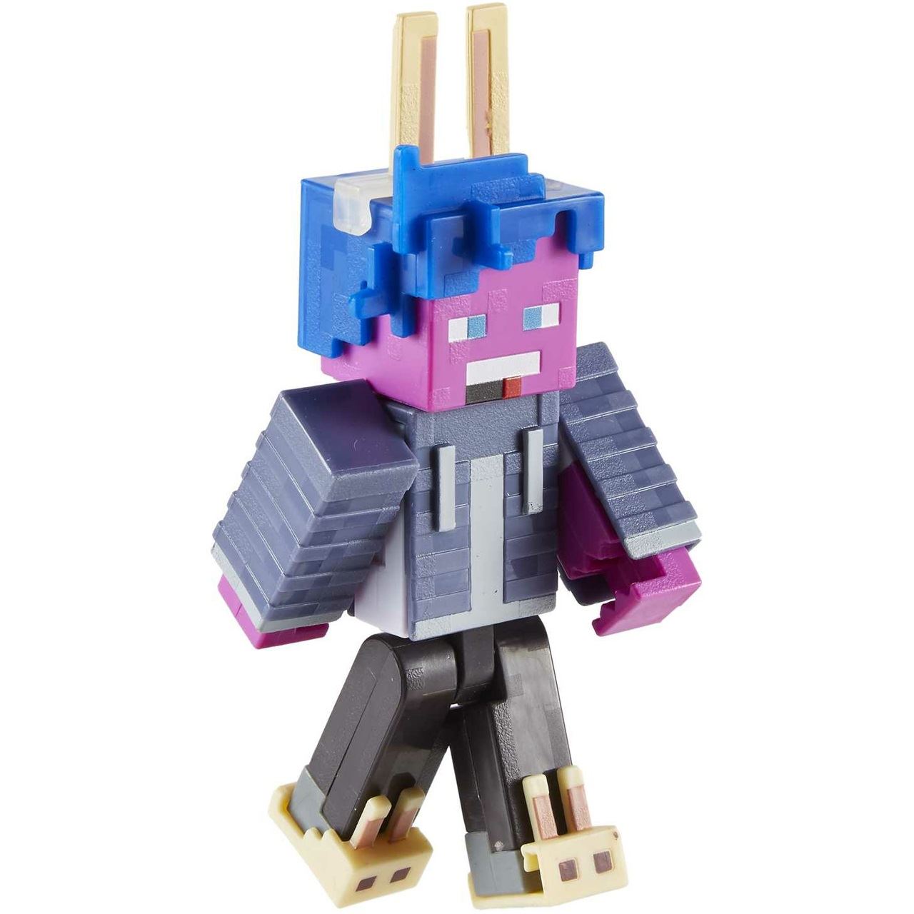 Mattel - Minecraft Creative Series Bunny Slippers + Striped Tie Figure ...