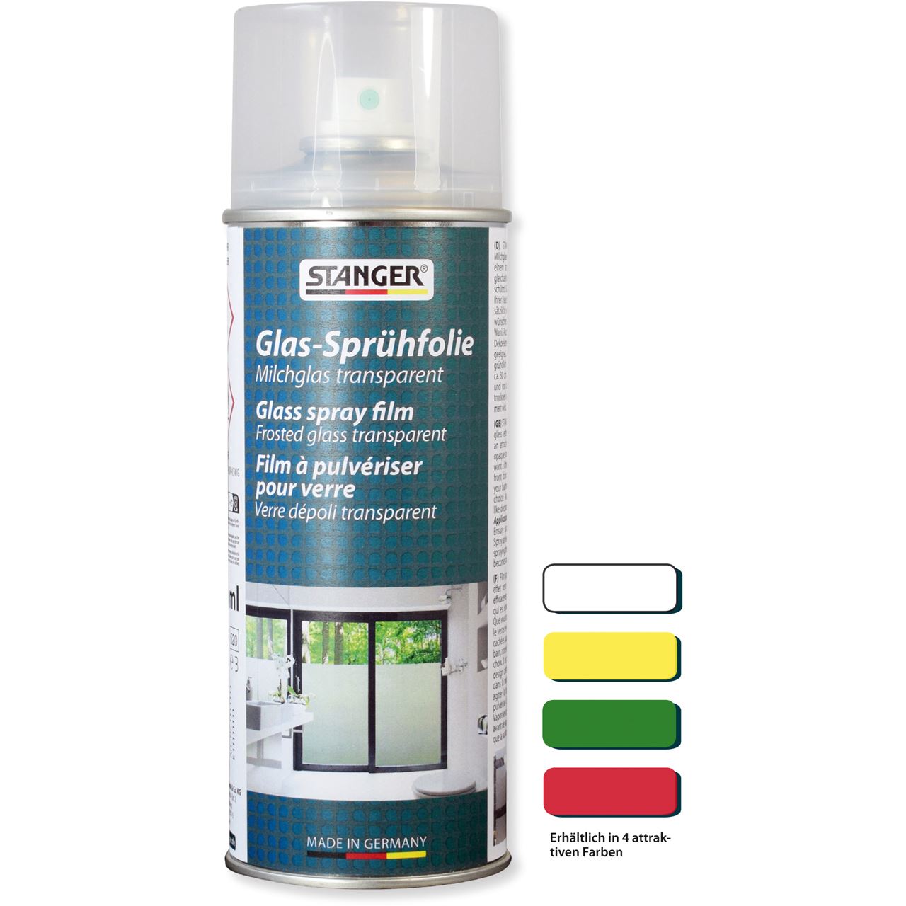 STANGER Milchglas-Sprühfolie rot/transparent 400,0 ml - Wachsmaler ...