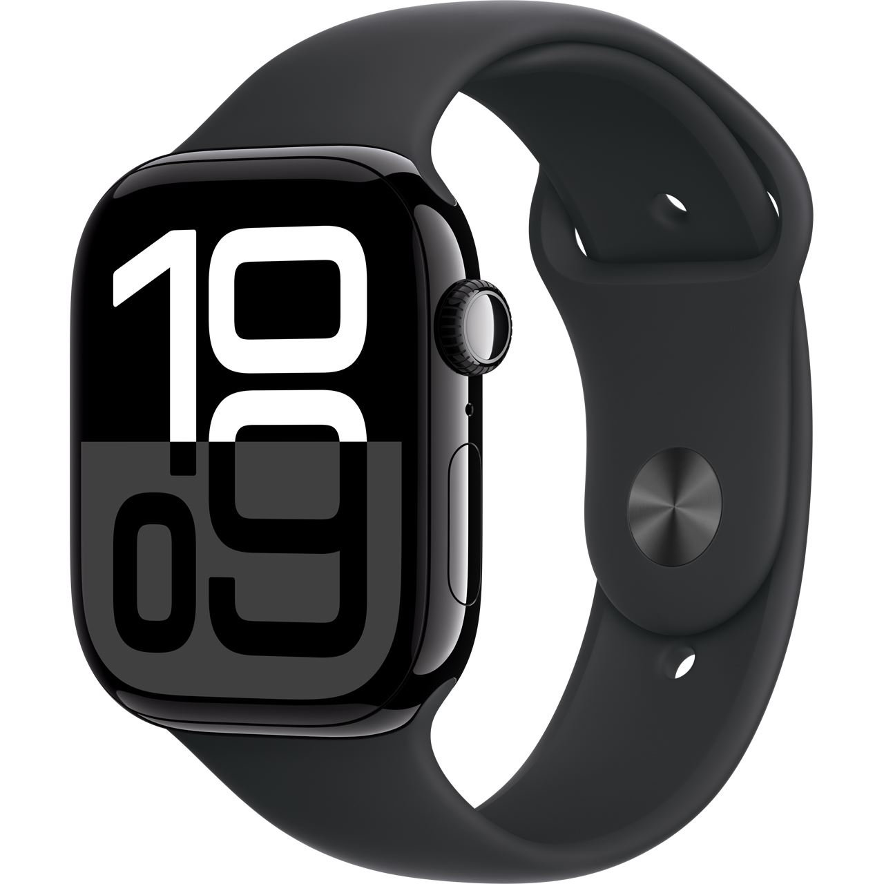 Apple Watch Series 10 GPS + Cellular 46mm Jet Black Aluminium Case with ...