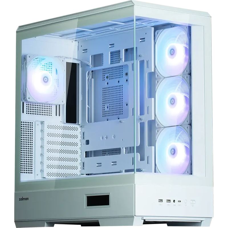 Zalman P50 DS Midi Tower ohne Netzteil weiss - Midi Tower ohne NT ...