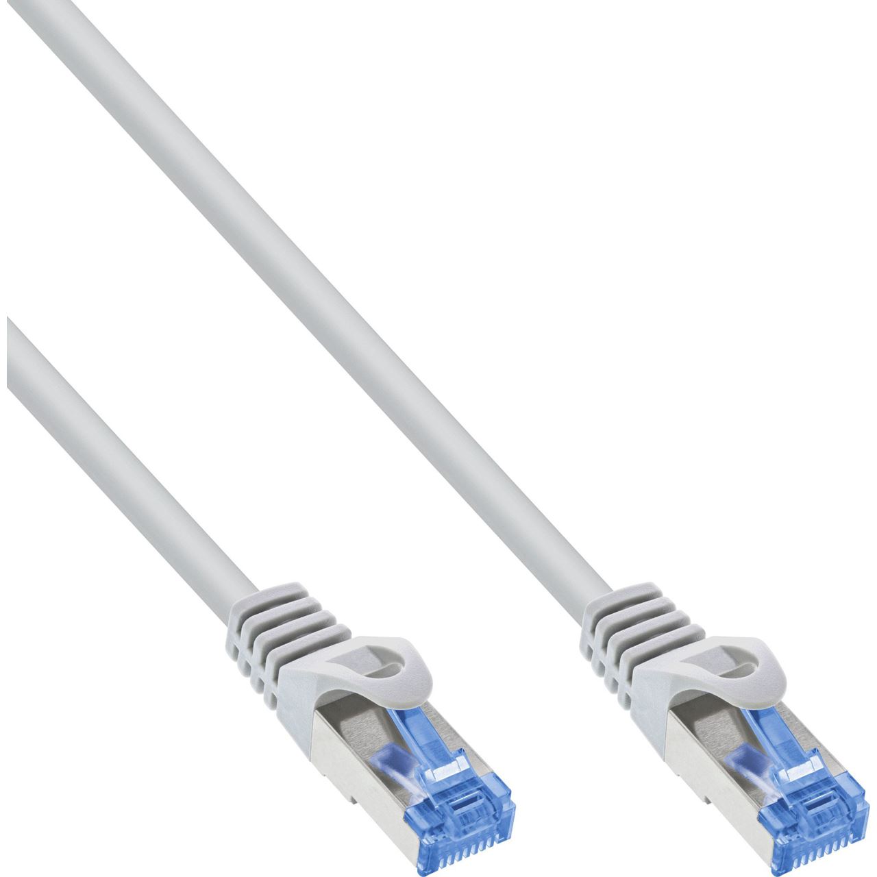1.00m InLine Cat. 6a Patchkabel S/FTP RJ45 Stecker auf RJ45 Stecker Weiß CCA
