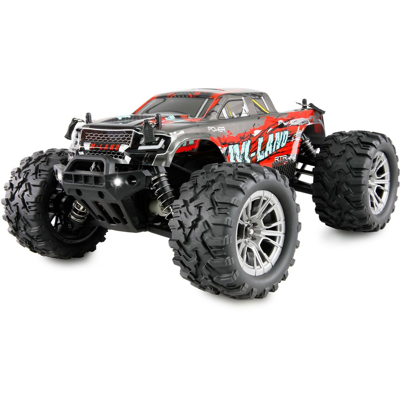 Amewi M-Land Monstertruck 48km/h 4WD 1:16 RTR rot - Spielzeug ...
