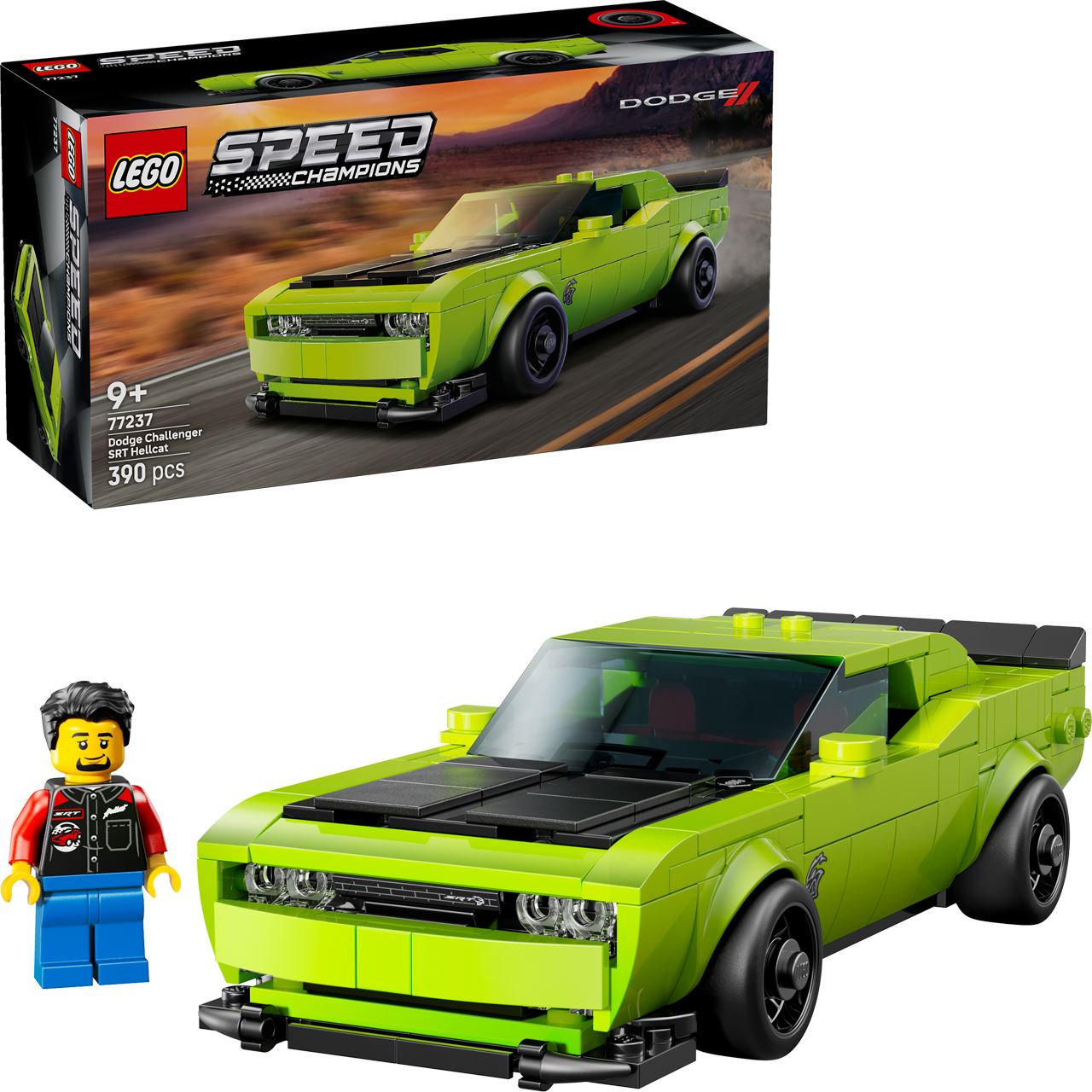 LEGO Speed Champions Dodge Challenger SRT Hellcat Sportwagen 77237 ...
