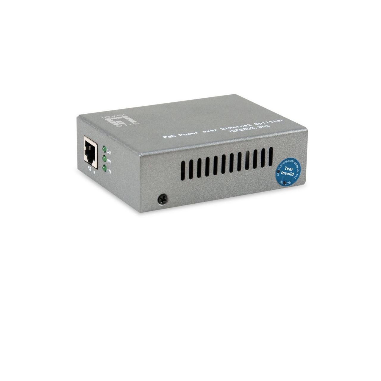LevelOne PoE Gigabit Splitter RJ45 2.5Gbps 60W grau - Switch 10 / 100 ...