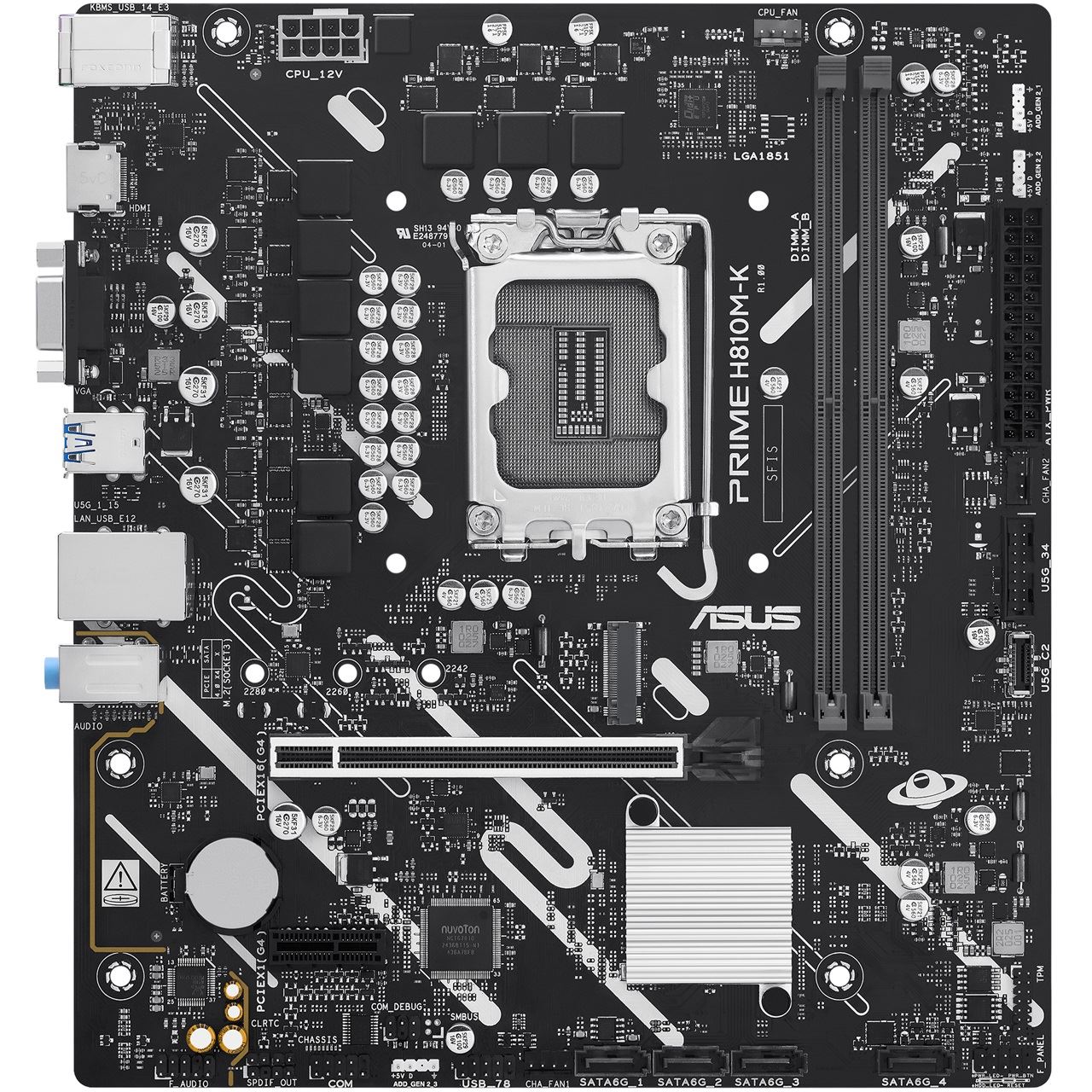 Asus Prime H810M-K Intel H810 So.1851 DDR5 µATX Retail - INTEL Sockel ...