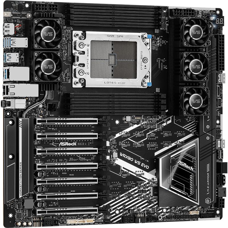 ASRock WRX90 WS EVO AMD WRX90 So.sTR5 DDR5 Reg-ECC EATX Retail ...