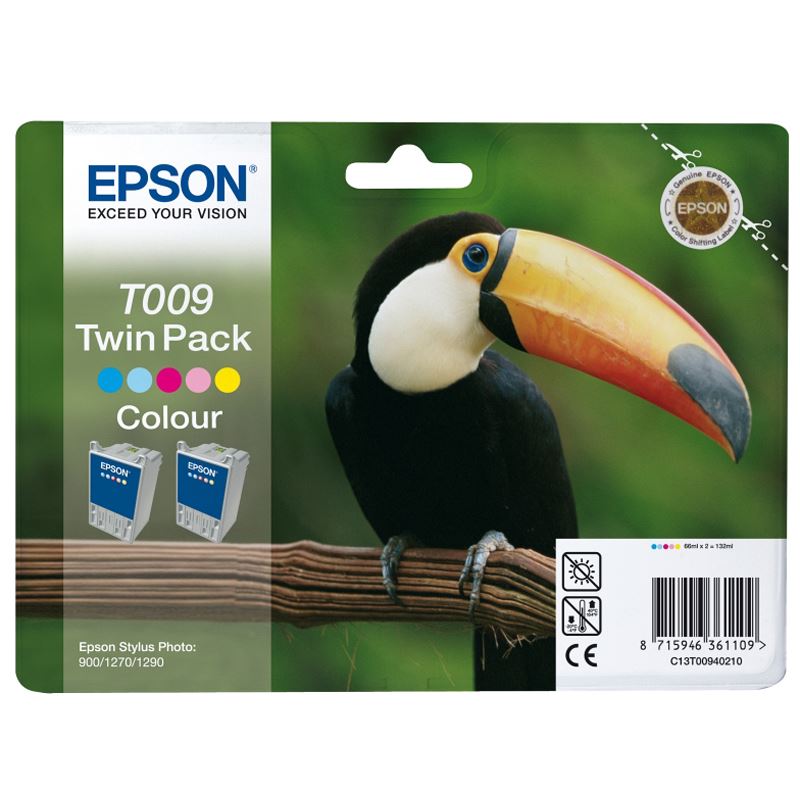 Epson Tinte T009 Twin Pack C13T00940210 cyan hell, magenta hell, gelb ...