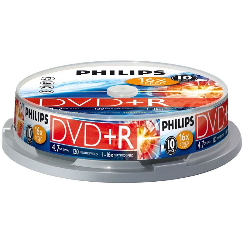 Philips DVD+R 4.7 GB 10er Spindel (908210005737) - DVD Rohlinge ...