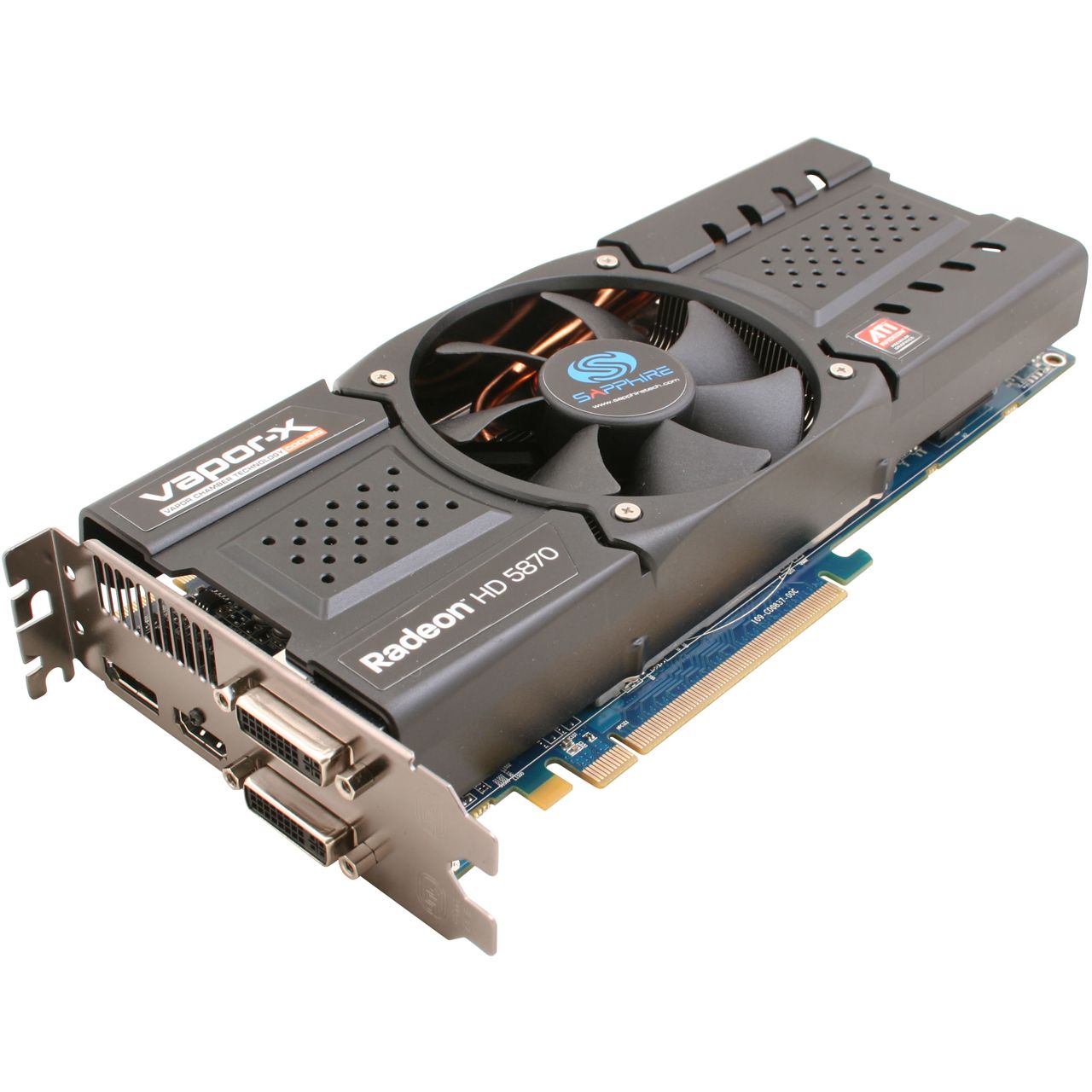 1024MB Sapphire Radeon HD 5870 Vapor-X Eyefinity GDDR5 PCIe ...