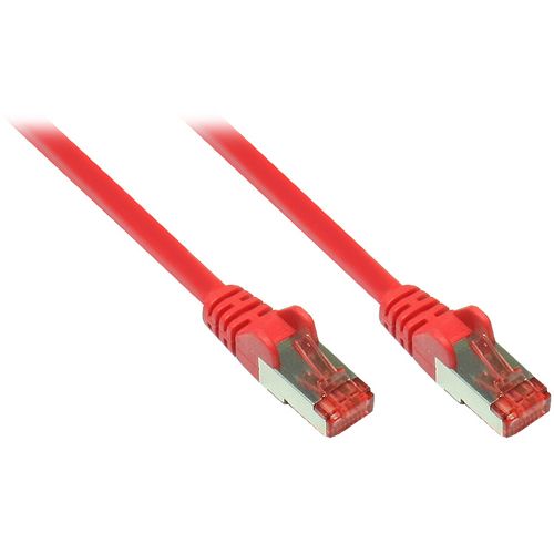 5.00m Good Connections Cat. 6a Patchkabel S/FTP PiMF RJ45 Stecker auf RJ45 Stecker Rot halogenfrei