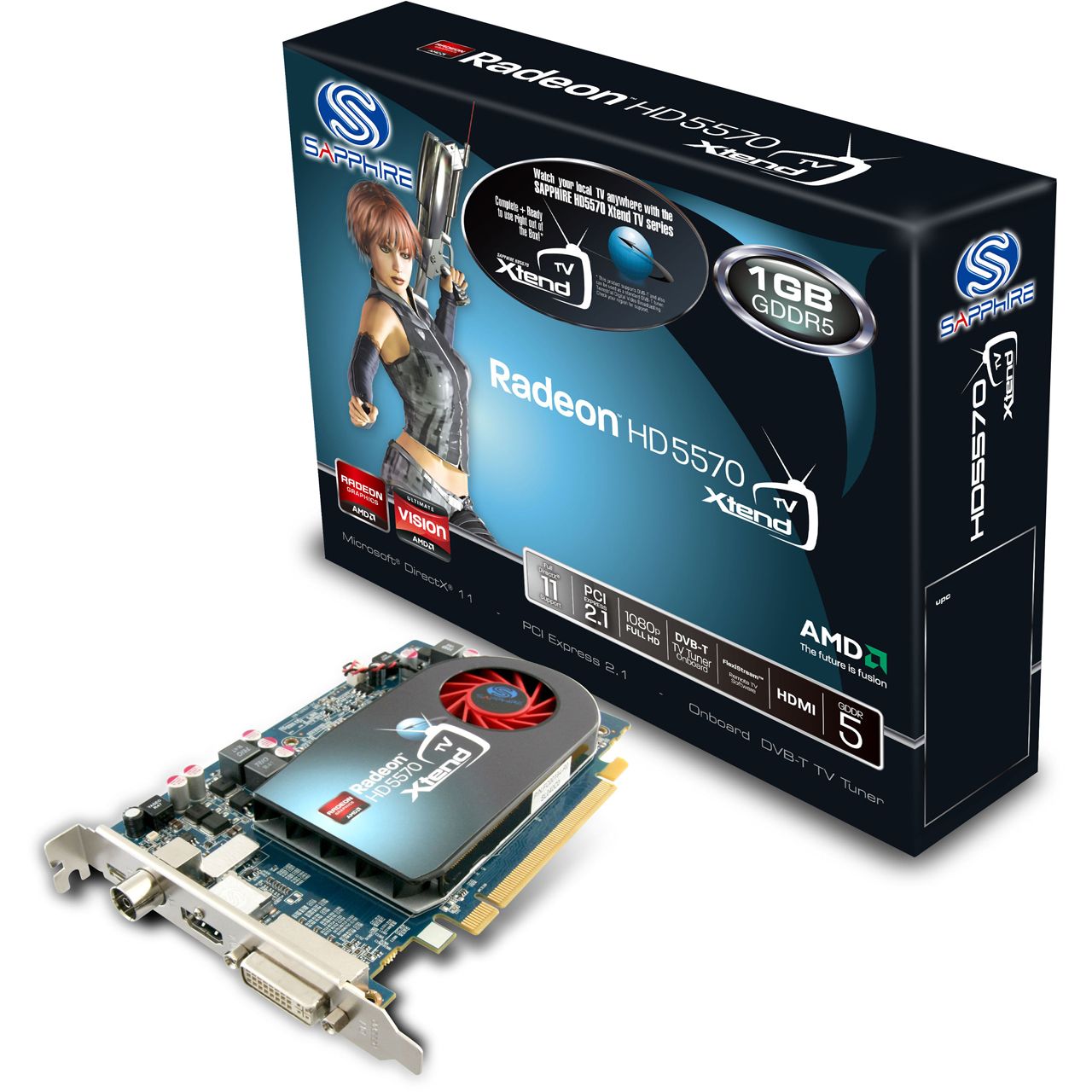 1GB Sapphire Radeon HD 5570 XtendTV Aktiv PCIe 2.1 x16 (Retail ...